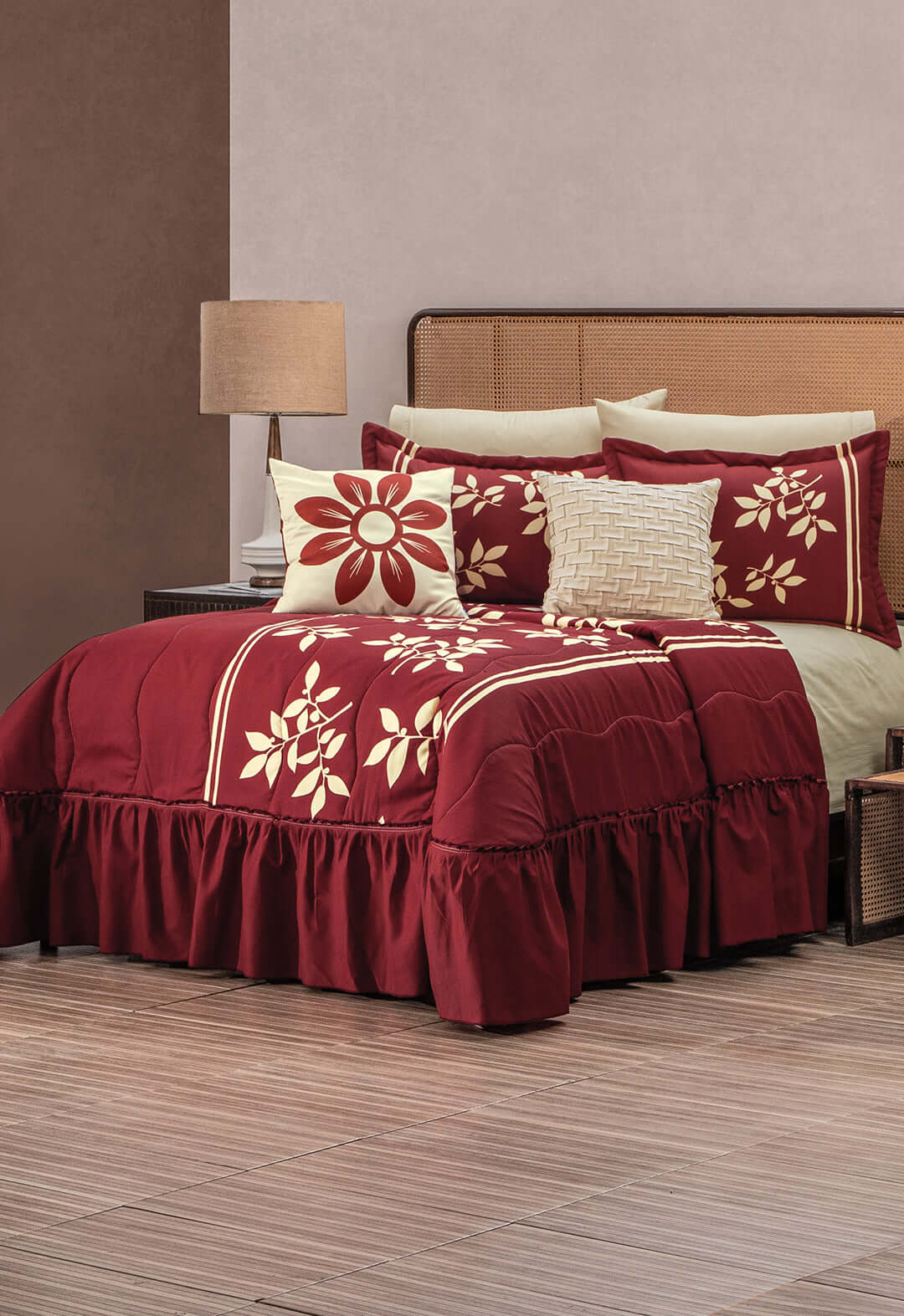 Juego de Colcha terracota, Monarca – Intima USA