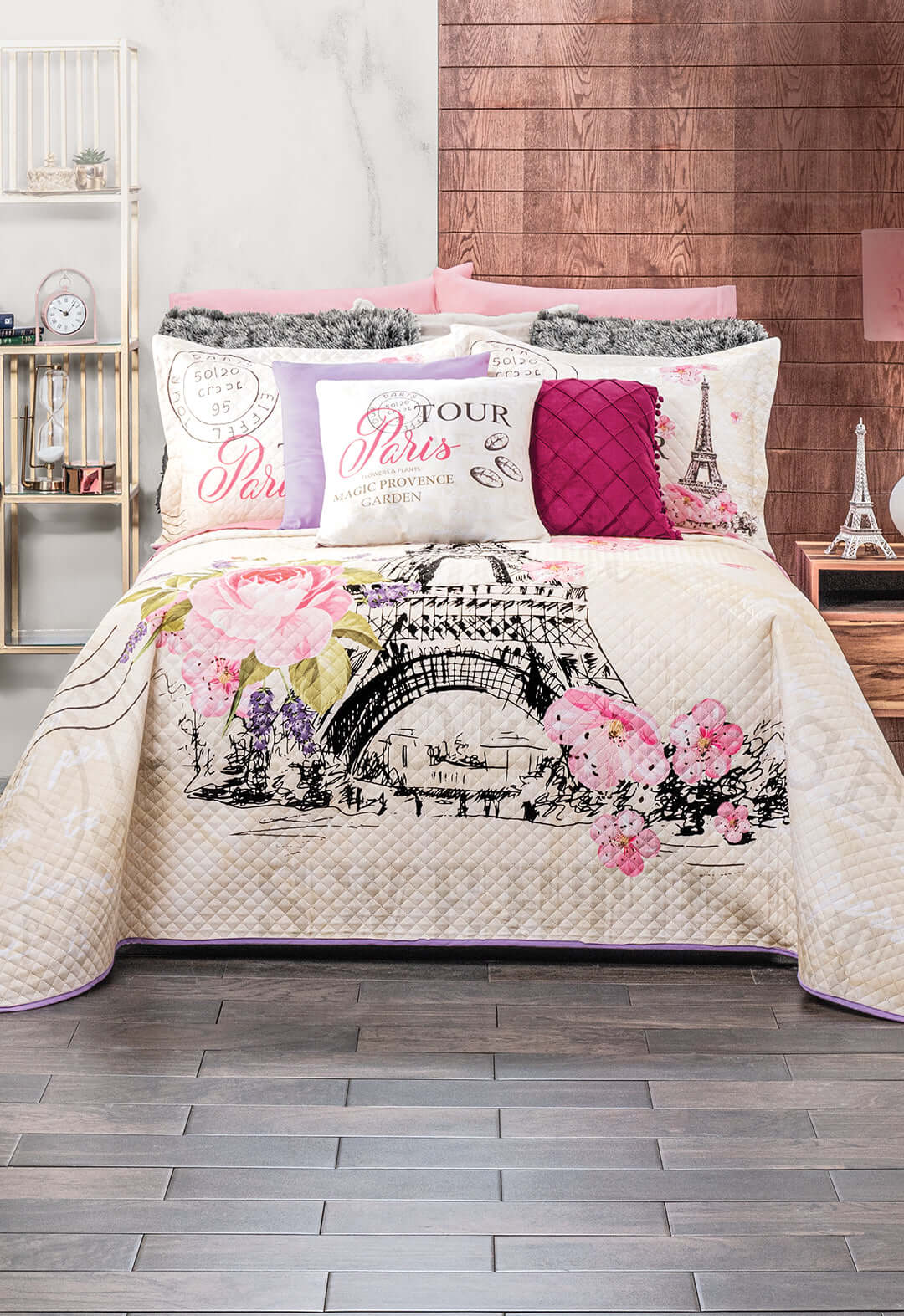 Coordinado de Colcha Paris Magic – Intima